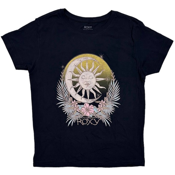 Roxy | Tops | Roxy Womens Sun And Moon Graphic Tee Tshirt | Poshmark